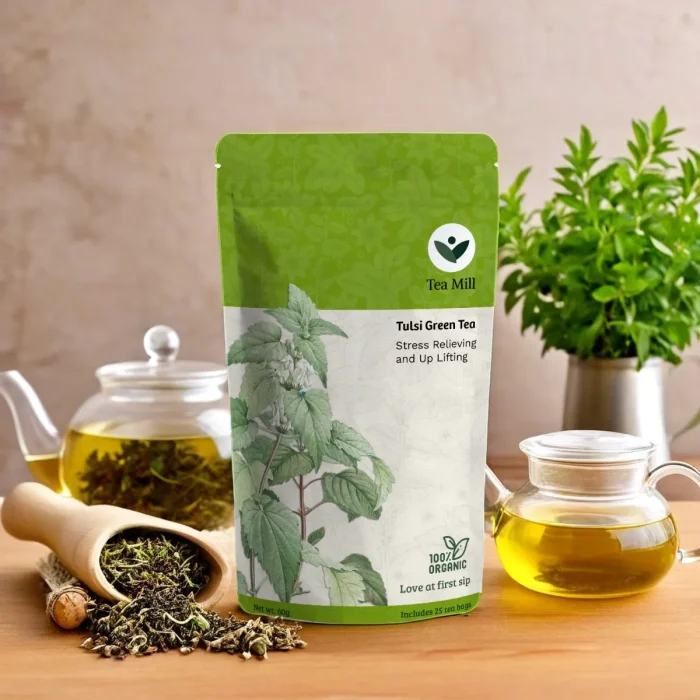Tulsi Green Tea – Holy Basil & Green Tea Blend | Tea Mill
